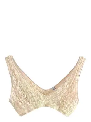 BASERANGE V-neck Textured Top - Neutrals