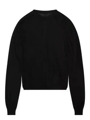 Rick Owens Round Neck Sweater - Black