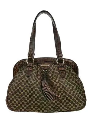 Celine Macadam Tassel Handbag - Brown