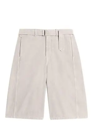 LEMAIRE Denim Bermuda Shorts - Beige