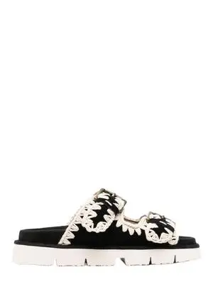 Mou Bio 2 Buckles Sandals Black