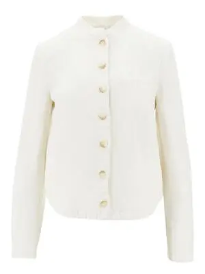 Emporio Armani Linen Blend Jacket - White