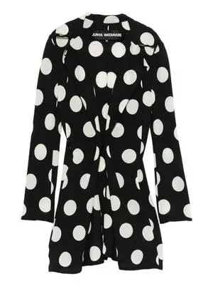 Junya Watanabe Dotted Single-Breasted Jacket Black