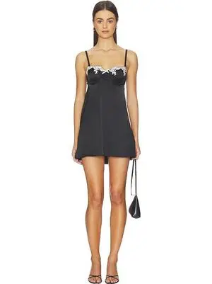 KAT THE LABEL Slip Dress - Black