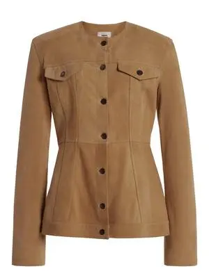 HAIKURE Temple Suede Jacket - Neutral