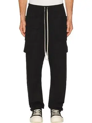 Rick Owens Creatch Cargo Drawstring - Black