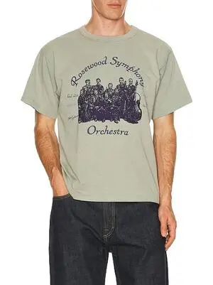 SAMUEL ZELIG Orchestra Tee Teal Grey