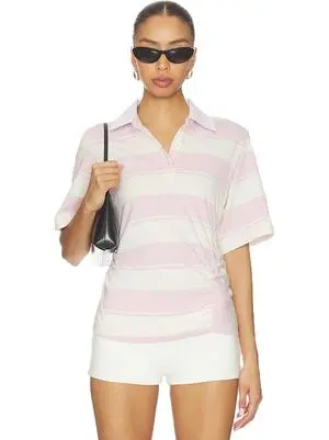 Baum Und Pferdgarten Striped Collared Shirt - Pink