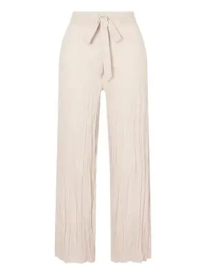 Sharon Wauchob Crinkled Wide-leg Pants - Neutrals
