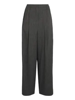 HERSKIND Bowie Relaxed Pleated Trousers - Grey