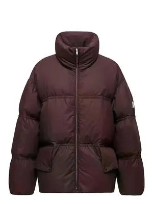 Moncler Funnel-neck Pocket Jacket - Brown