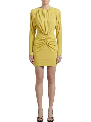 Stella McCartney Ruched Mini Dress - Yellow