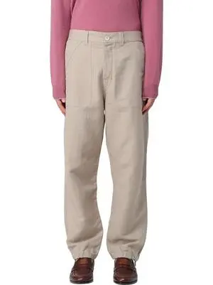 Brunello Cucinelli Wide Leg Linen And Cotton Trousers - Brown