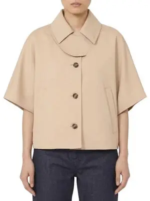 Max Mara Paggio Cotton Cape - White