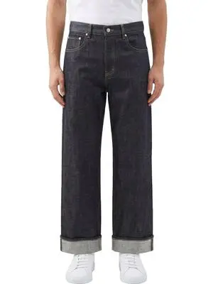 REPRESENT Cotton Denim Wide-leg Jeans - Black