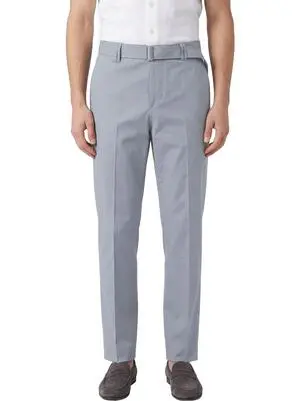 LARDINI Cotton And Silk Chino Trousers - Grey