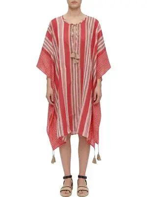 ISABEL MARANT ÉTOILE Isabel Marant Striped Cotton And Silk Kaftan Dress