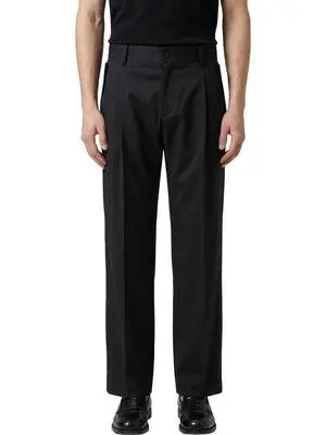 Dolce & Gabbana Cotton Gabardine Tailored Trousers - Black