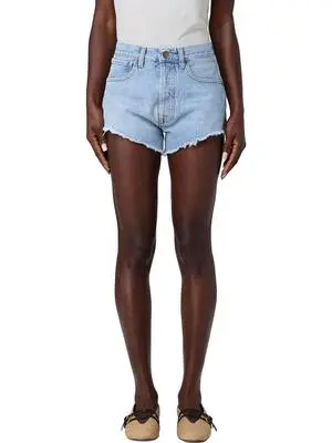 Alanui Embellished Denim Shorts - Blue