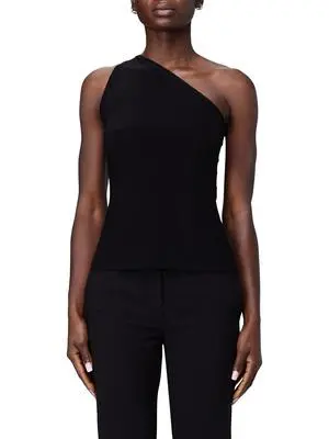 Norma Kamali Asymmetrical Tank Top - Black