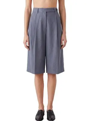 Brunello Cucinelli Brunello Cucinelli Tailored Pleated Shorts Blue 1