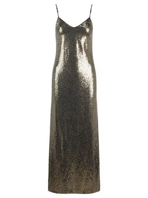 Gucci Sequin Sleeveless Cocktail Dress - Black