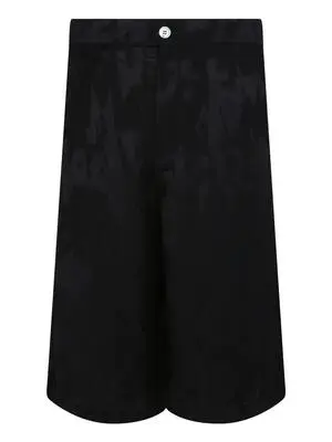 Alexander McQueen Jacquard Logo Shorts - Black