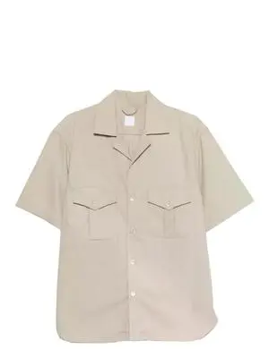Eleventy Pocket Cotton Shirt - Neutrals