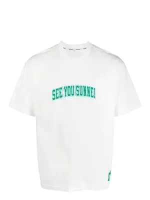 Sunnei Logo-patch Short-sleeved T-shirt - White