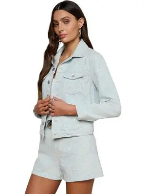 L'Agence Maven Jacket - Cloud Damask