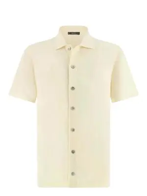 BOGGI MILANO Knitted Shirt In 100% Organic Cotton