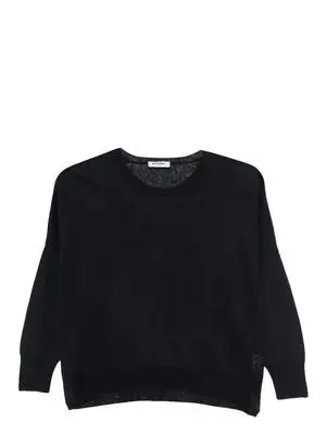 BASE Crew-neck Fine Knit Sweater - Blue