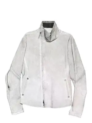 ISAAC SELLAM EXPERIENCE Imparable Tamlud Leather Jacket - Grey