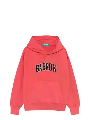 BARROW Hooded Pullover With Embroidered Detailing - Red