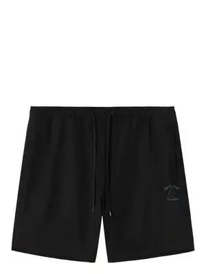 FINGERCROXX Drawstring Label Shorts - Black