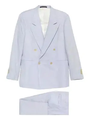 BAGNOLI SARTORIA NAPOLI Double-breasted Suit - Blue