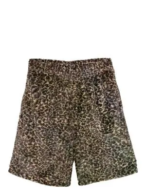 StÜssy Leopard-print Shorts - Neutrals