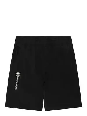 AAPE BY *A BATHING APE Logo-detail Shorts - Black