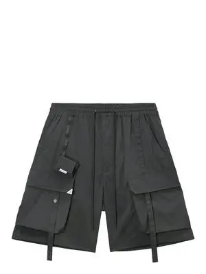 MUSIUM DIV. Elastic-waistband Cargo Shorts - Grey