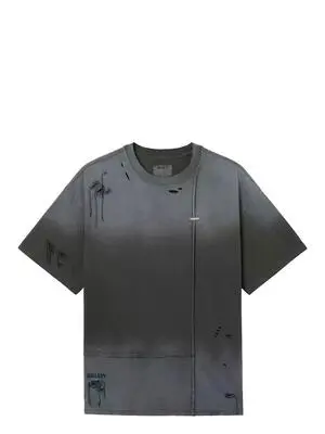 MUSIUM DIV. Distressed Patchwork T-shirt - Grey