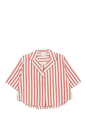 FORTE_FORTE Striped Shirt - Neutrals