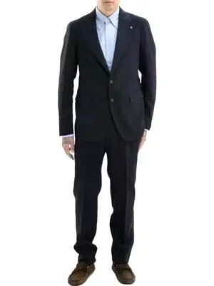 Tagliatore Single-breasted Blazer Suit Set - Blue