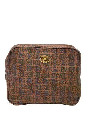 Burberry 20th Century Canvas Pouch - Brown