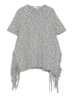 MRZ Fringed T-Shirt Grey