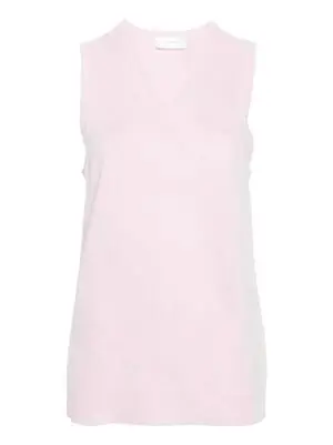 Sportmax V-neck Wool Vest - Pink