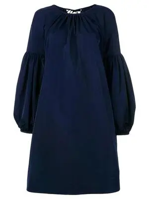 Calvin Klein Balloon-sleeve Above-the-knee Dress - Blue