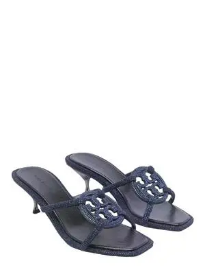Tory Burch Geo Pavé Embellished Sandals - Blue