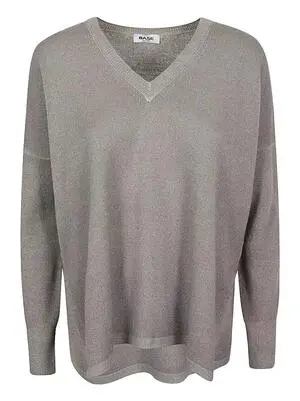 BASE MILANO V-neck Sweater - Grey