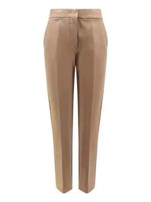 Max Mara Tailored Trousers With Side Pockets - Brown