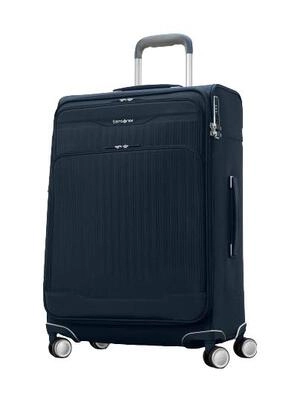 SAMSONITE Silhouette 18 Softside Expandable Checked Spinner Luggage - Deep Navy
